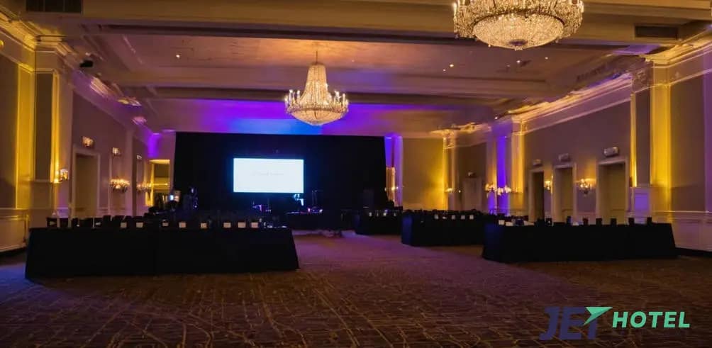 Event cabling between hotel ballroom sections - Jet Hotel Solutions
